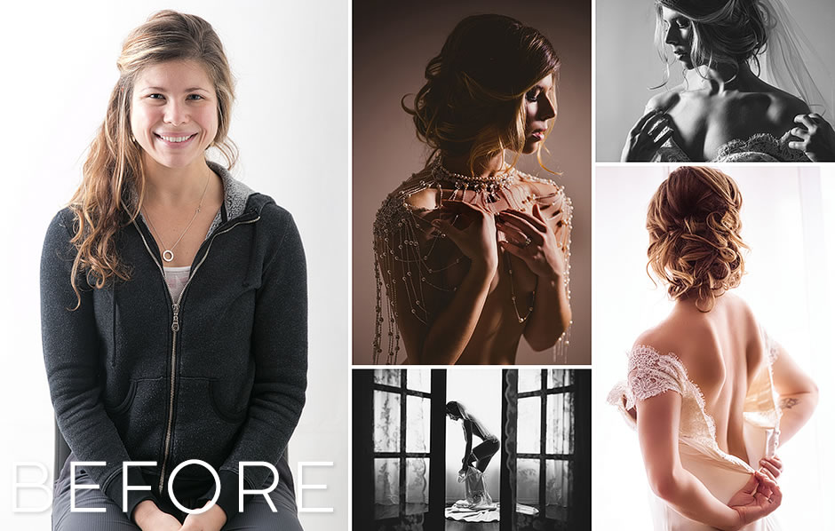 Belle Boudoir Photography - Before and After Pictures